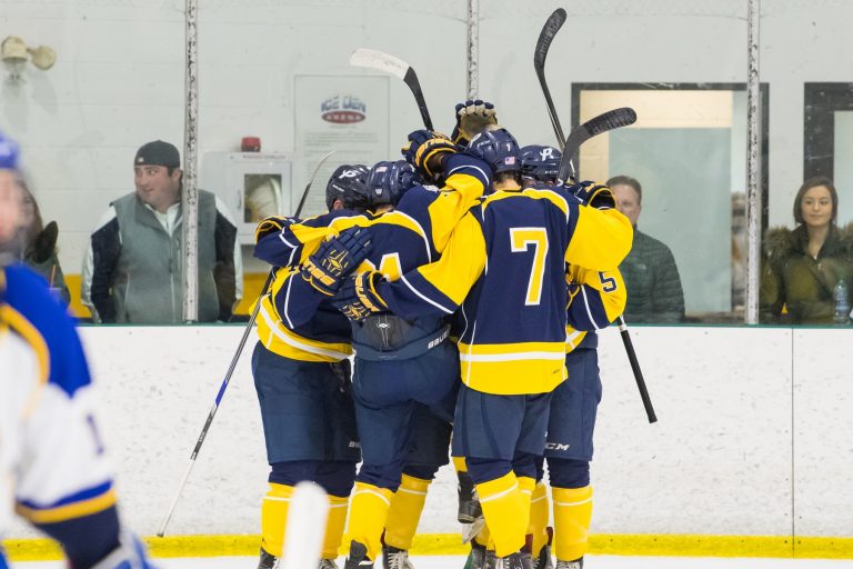 Four-Goal First Sends Ice Hockey Past Becker in Second Semester Opener ...